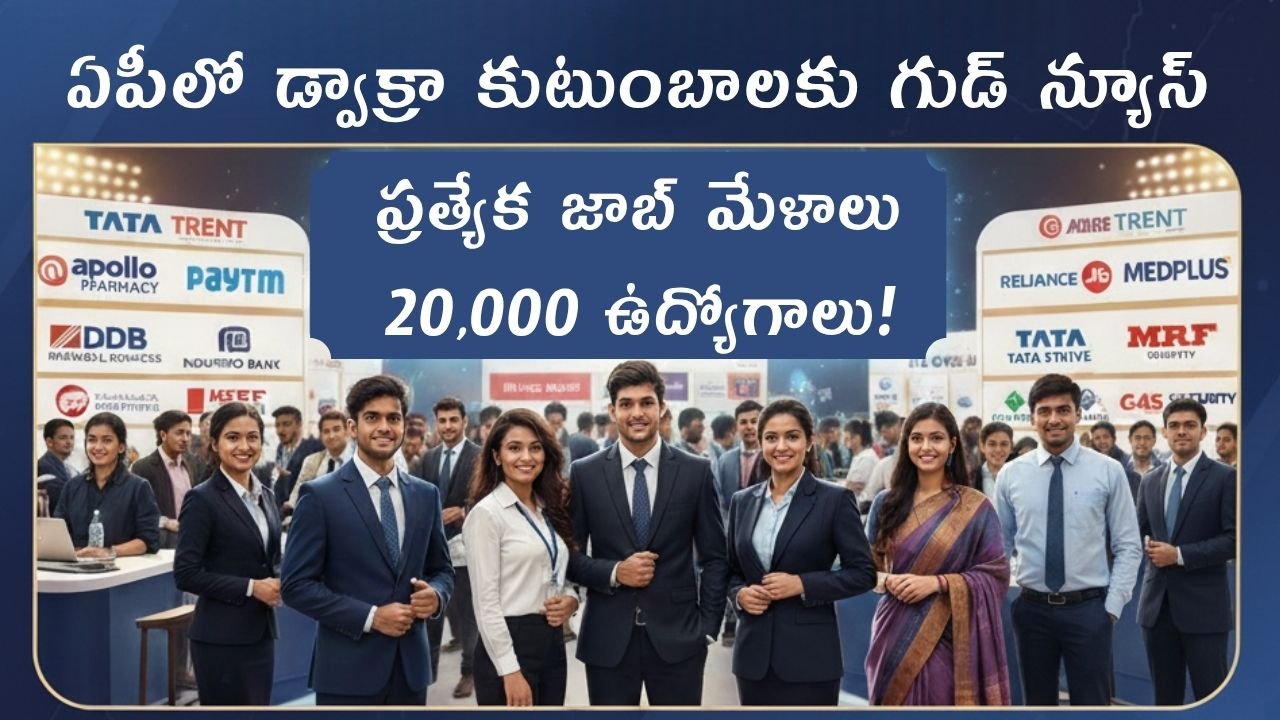 AP Dwakra Job Mela 2025: ఏపీలో డ్వాక్రా కుటుంబాల కోసం ప్రత్యేక జాబ్ ...